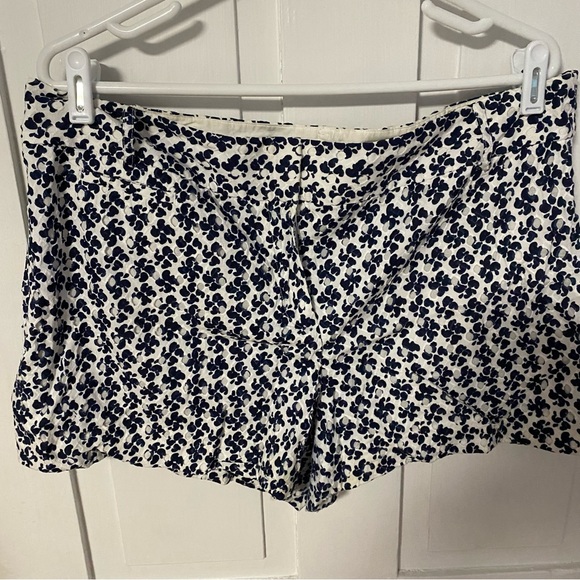 LOFT | Shorts | Loft White And Blue Lace Shorts | Poshmark